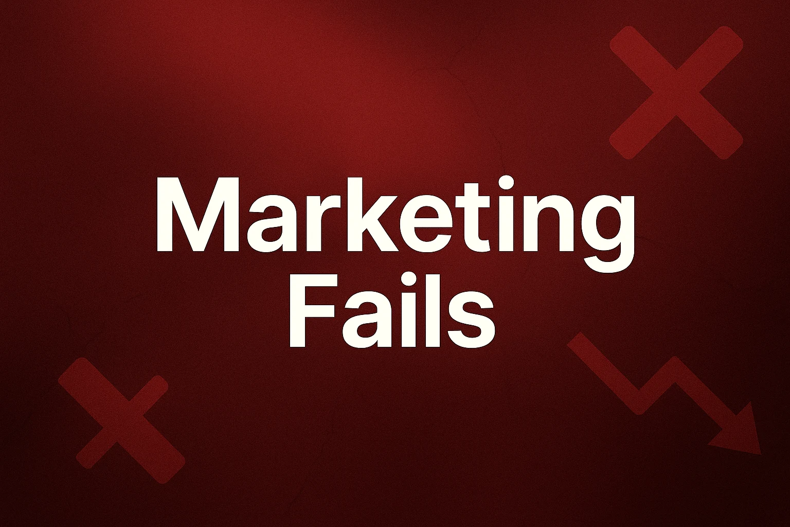 10 Epic Marketing Fails & Lessons Learned - Chad Wyatt